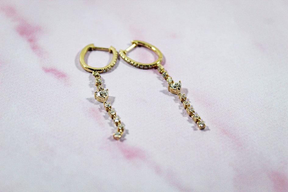 Getana 14K Yellow Gold Earrings Style ER-DIA-17476-YG – Alexander's ...