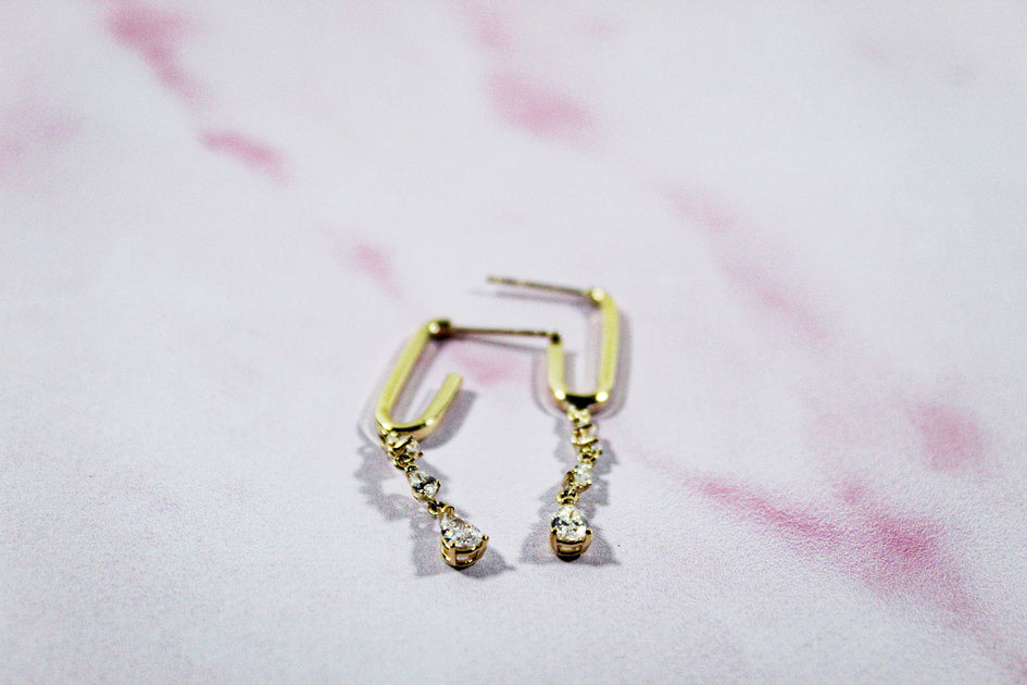 Getana 14K Yellow Gold Earrings Style ER-DIA-17355-YG – Alexander's ...